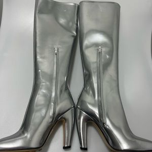 Bottega Veneta | Shoes | Bottega Veneta Metallic Leather Tall Canalazzo ...